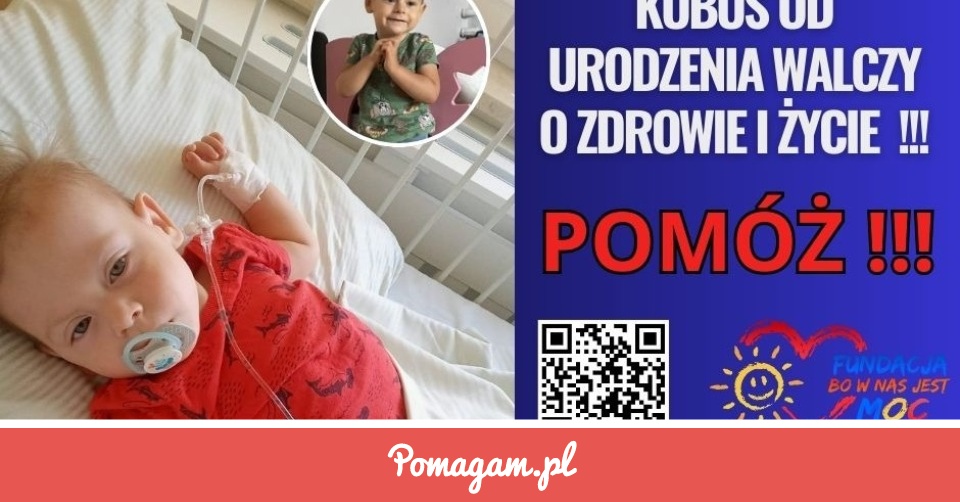 Zrzutka na Walka o Pierwszy Krok Kubusia - Fundacja bo w Nas Jest Moc | Pomagam.pl